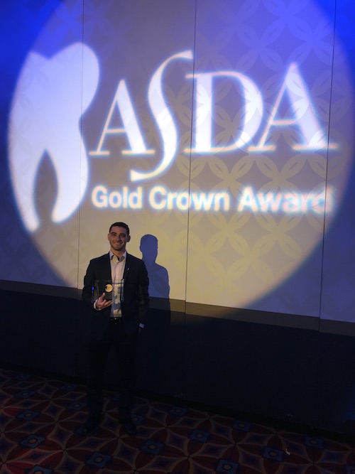 Igor Lantsberg Wins ASDA Gold Crown Award | Stony Brook University School of Dental Medicine